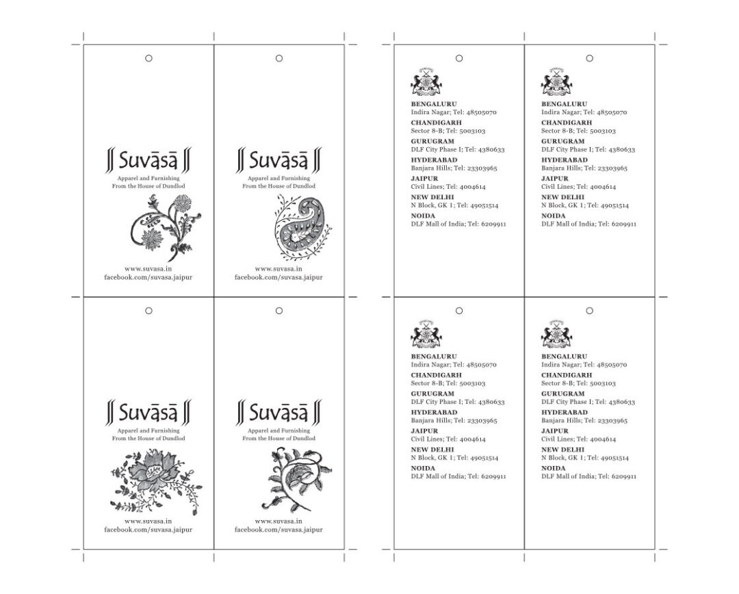 Design of Brand Tags for Suvasa, India | Mayank Bhatnagar