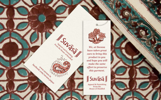 Design of Brand Tags for Suvasa, India | Mayank Bhatnagar